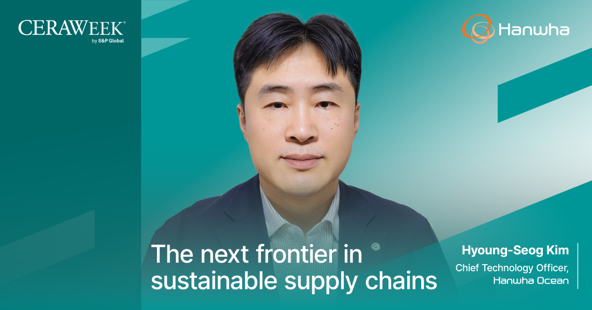 Green shipping for greener supply chains — Hanwha