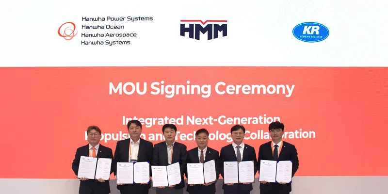 Hanwha, HMM, and KR sign MOU on zero-carbon ship systems